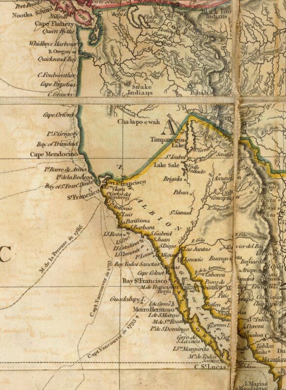 Exclusive World Map 1819 | Real Cattle Leather | Oldmapster
